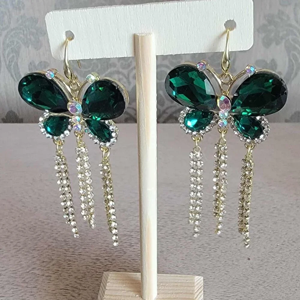 Jewelry | Butterfly Austrian Crystal Earrings | Poshmark